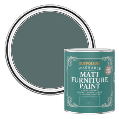 Rust-Oleum Deep Sea Matt Furniture Paint 750ml | DIY at B&Q