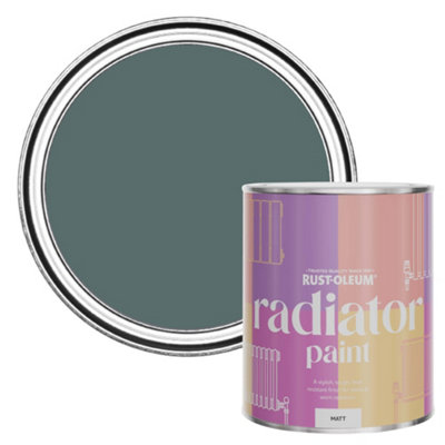 Rust-Oleum Deep Sea Matt Radiator Paint 750ml | DIY at B&Q