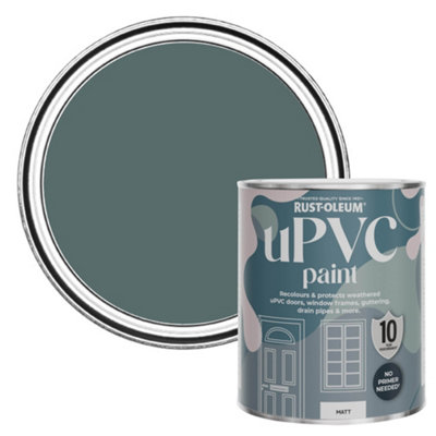 Rust-Oleum Deep Sea Matt UPVC Paint 750ml | DIY at B&Q