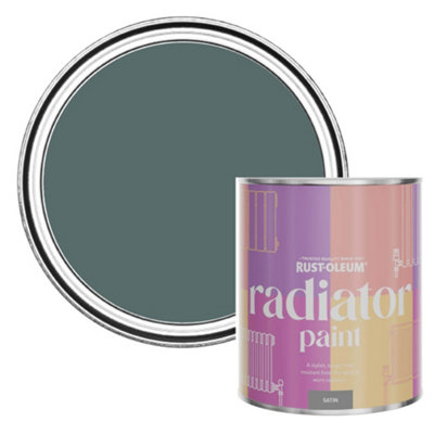Rust-Oleum Deep Sea Satin Radiator Paint 750ml | DIY at B&Q