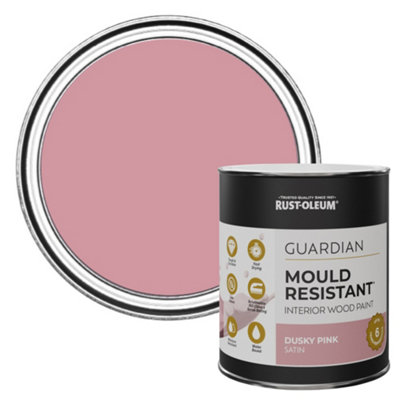 Rust-Oleum Dusky Pink Guardian Satin Mould Resistant Interior Wood ...