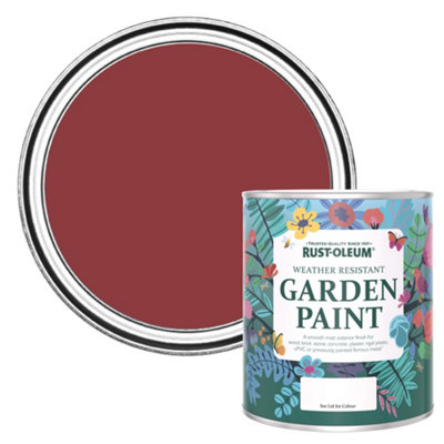Rust-Oleum Empire Red Matt Garden Paint 750ml | DIY at B&Q