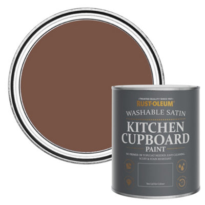 Rust-Oleum Faded Ember Satin Kitchen Cupboard Paint 750ml