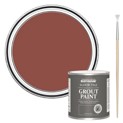 Rust-Oleum Fire Brick Floor Grout Paint 250ml | DIY at B&Q