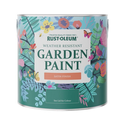 Rust-Oleum Fire Brick Satin Garden Paint 2.5L