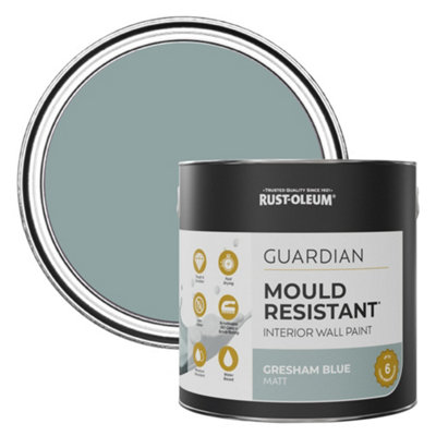 Rust-Oleum Gresham Blue Guardian Mould Resistant Wall Paint 2.5L