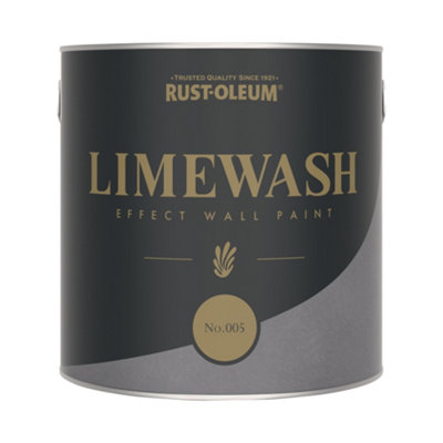 Rust-Oleum Grey Limewash Effect Wall Paint - No.005 2.5L