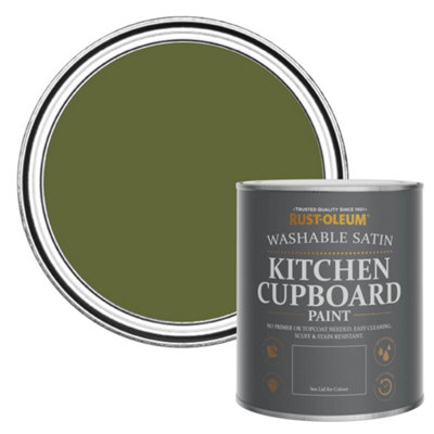 Rust-Oleum Jasper Satin Kitchen Cupboard Paint 750ml | DIY at B&Q