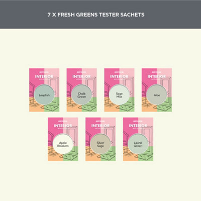 Rust-Oleum Light Green Matt Interior Wood Paint Tester Samples - 10ml ...