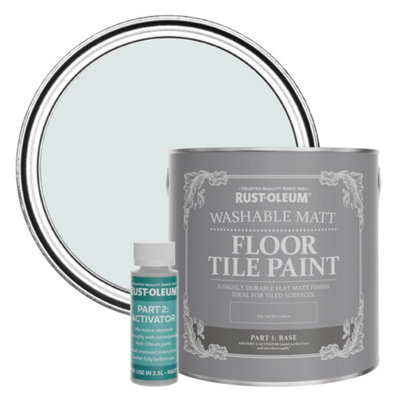 Rust-Oleum Marcella Washable Matt Floor Tile Paint 2.5L | DIY at B&Q