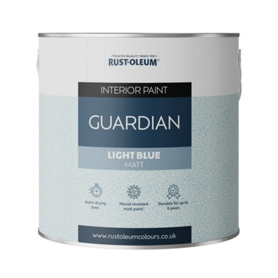 Rust-Oleum mould-resistant Guardian Wall Paint - Light Blue 2.5L | DIY ...