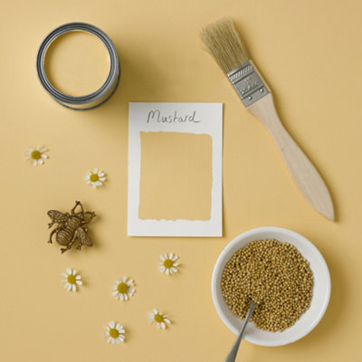 Rust-Oleum Mustard Matt Interior Wood Paint 750ml