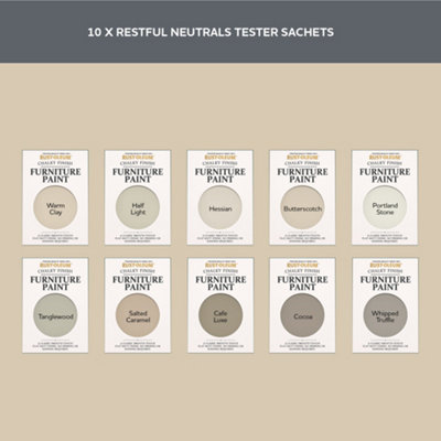 Rust-Oleum Neutral Chalky Furniture Paint Tester Samples - 10ml | DIY ...