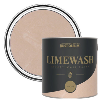 Rust-Oleum Pink Limewash Effect Wall Paint - No.249 2.5L | DIY at B&Q