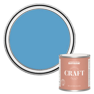 Rust-Oleum Premium Craft Paint - Cerulean 250ml | DIY at B&Q