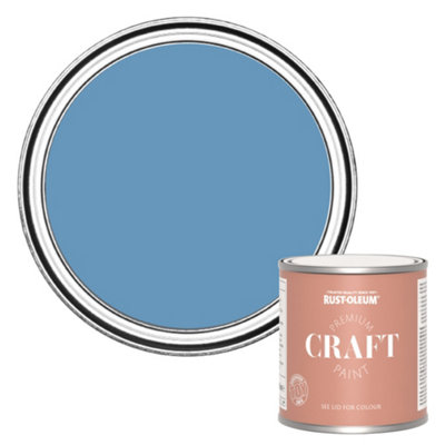 Rust-Oleum Premium Craft Paint - Cornflower Blue 250ml at B&Q