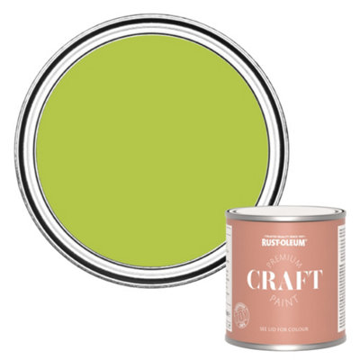 Rust-Oleum Premium Craft Paint - Key Lime 250ml | DIY at B&Q