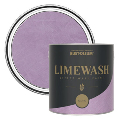 Rust-Oleum Purple Limewash Effect Wall Paint - No.599 2.5L | DIY at B&Q