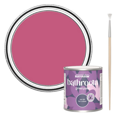 Rust-Oleum Raspberry Ripple Bathroom Grout Paint 250ml | DIY at B&Q