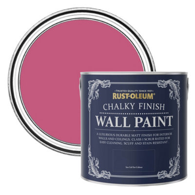 Rust-Oleum Raspberry Ripple Chalky Wall & Ceiling Paint 2.5L | DIY at B&Q
