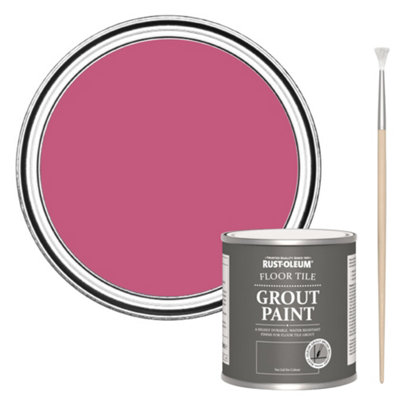 Rust-Oleum Raspberry Ripple Floor Grout Paint 250ml | DIY at B&Q