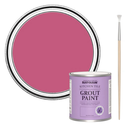 Rust-Oleum Raspberry Ripple Kitchen Grout Paint 250ml | DIY at B&Q