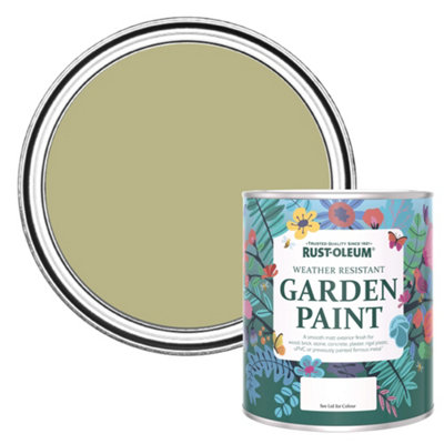 Buy Rust-Oleum Sage Green Matt Garden Paint 750ml | DIY at B&Q