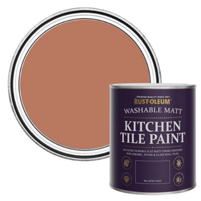 Rust-Oleum Siena Matt Kitchen Tile Paint 750ml | DIY at B&Q
