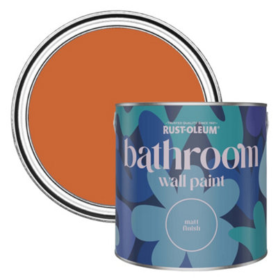 Rust-Oleum Tiger Tea Matt Bathroom Wall & Ceiling Paint 2.5L | DIY at B&Q