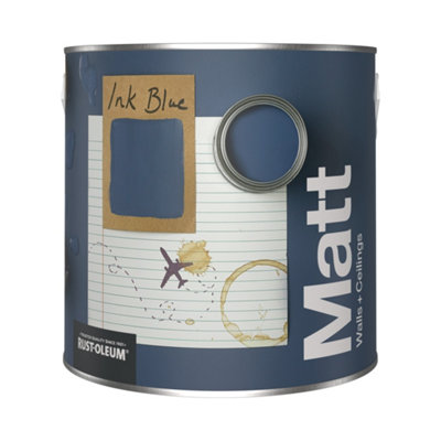 Rust-Oleum Washable Matt Wall Paint - Ink Blue 2.5L