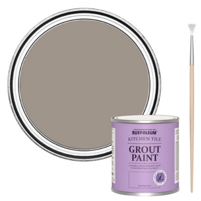 Rust-Oleum Whipped Truffle Kitchen Grout Paint 250ml | DIY at B&Q