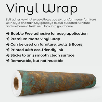 Rust Rusty Metal Patina Self Adhesive Vinyl Wrap