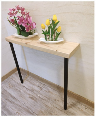 Rustic Console Table Radiator 175mm Square Frame 85cm Primed Length of ...