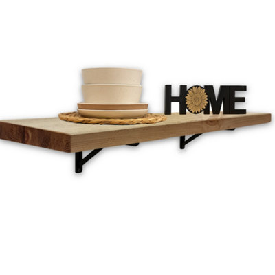 Rustic Folding Breakfast Bar Wall Mounted BT03 (Rustic Pine, 90cm (0.9m)