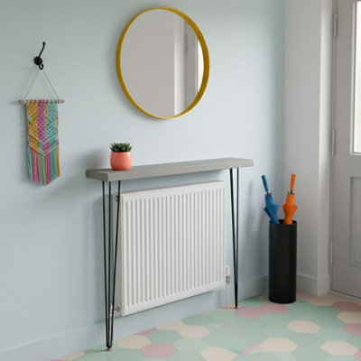 Rustic Handmade Console Table, Wall Mounted, 90cm x 22.5cm , Antique ...