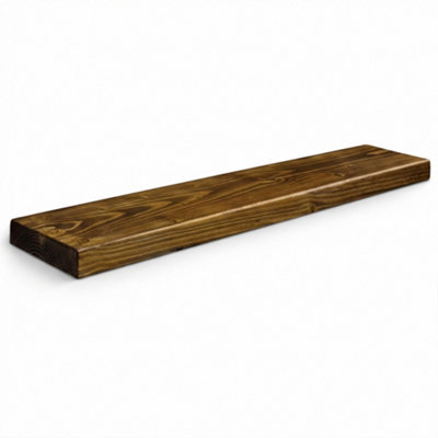 Rustic Handmade Floating Shelf - Wall-Mounted Storage Unit with ...