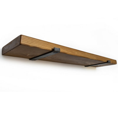 Rustic Handmade Wall Shelf, Wall Mounted, 110cm x 22.5cm UP Design ...