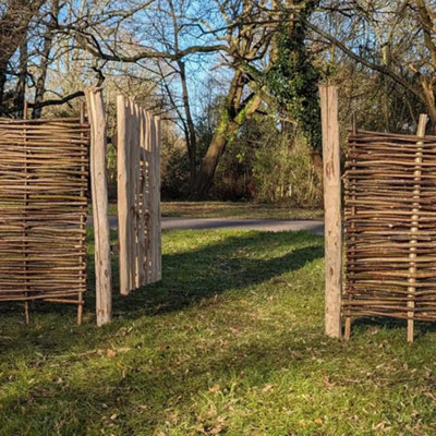 Rustic Picket Hazel Garden Gate 1.2m