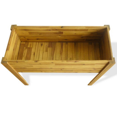 Rustic Raised Garden Raised Bed Solid Acacia Wood