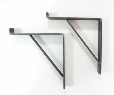 Rustic Scaffold Board Shelf Brackets Heavy Duty Handmade Industrial ...