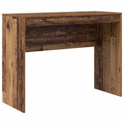 Rustic Writing Desk Old wood Engineered wood 100 x 40 x 76 cm Durable