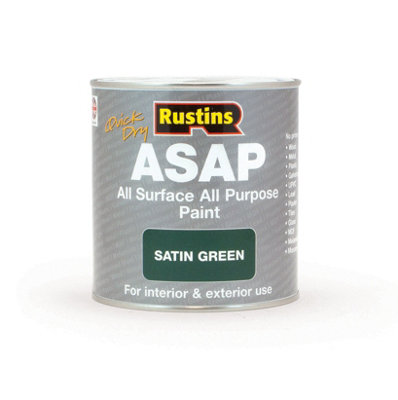 Rustins All Surface All Purpose Paint - Green 1ltr