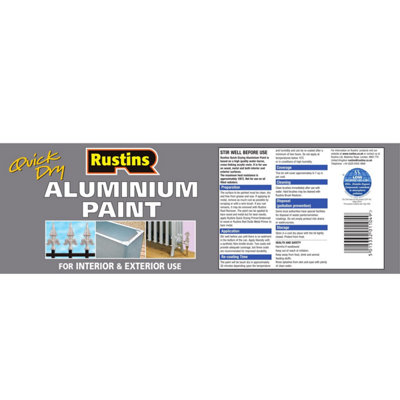Rustins ALPTW500 Aluminium Paint 500ml RUSAP500