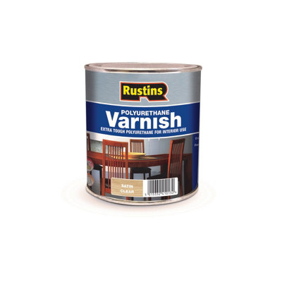 Rustins Polyurethane Varnish Satin - Clear 500ml | DIY at B&Q