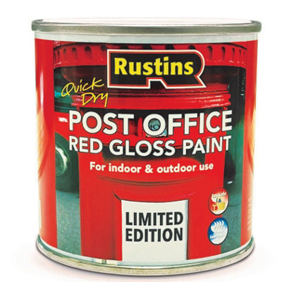 Rustins Post Office Red Paint - 250ml | DIY at B&Q