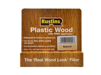 Rustins PWNATU Plastic Wood Tube Natural 20g RUSPWTUBEN