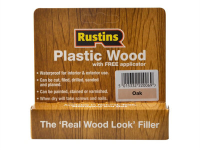 Rustins PWOATU Plastic Wood Tube Oak 20g RUSPWTUBEO