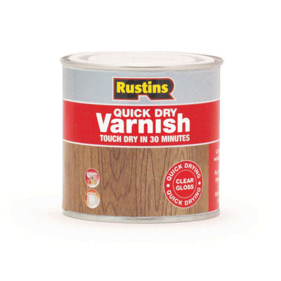 Rustins Quick Dry Varnish Gloss - Clear 250ml | DIY at B&Q