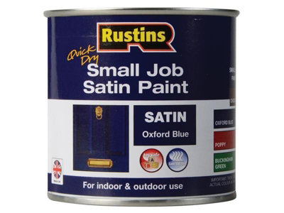 Rustins Small Job Paint Satin - Oxford Blue 250ml