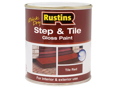 Rustins Step & Tile Paint Red 500ml | DIY at B&Q